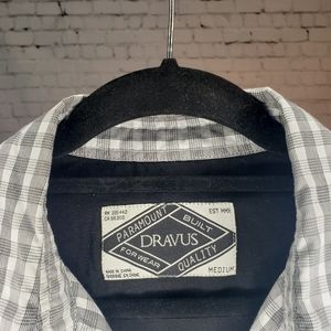 Dravus | Shirts | Dravus Button Down Casual Shirt Med Blackwhite | Poshmark